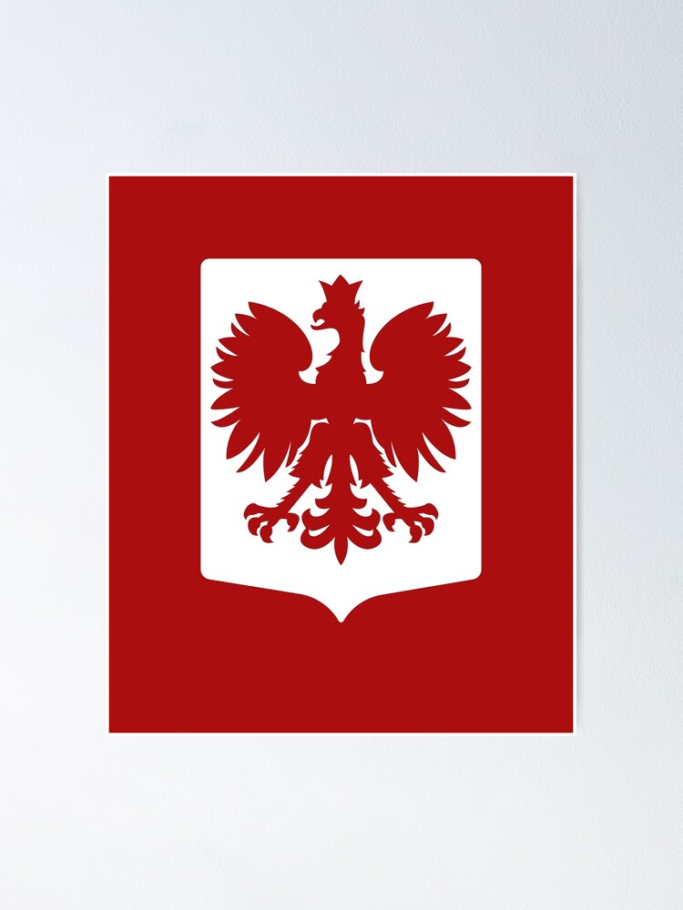 "White Coat of arms of Poland Crest Shield" Poster for Sale by ...