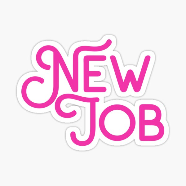 "New Job - Vision Board Sticker - Pink" Sticker for Sale by LoA-Lady ...