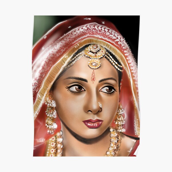 Sridevi Poster For Sale By Sansahota Redbubble