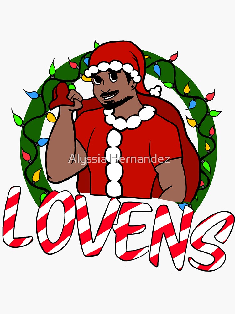 "Lovens Christmas Logo" Sticker by Artsy--Alice | Redbubble