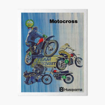 "Husqvarna 1975 Promo Poster" Art Board Print by motodude511 | Redbubble