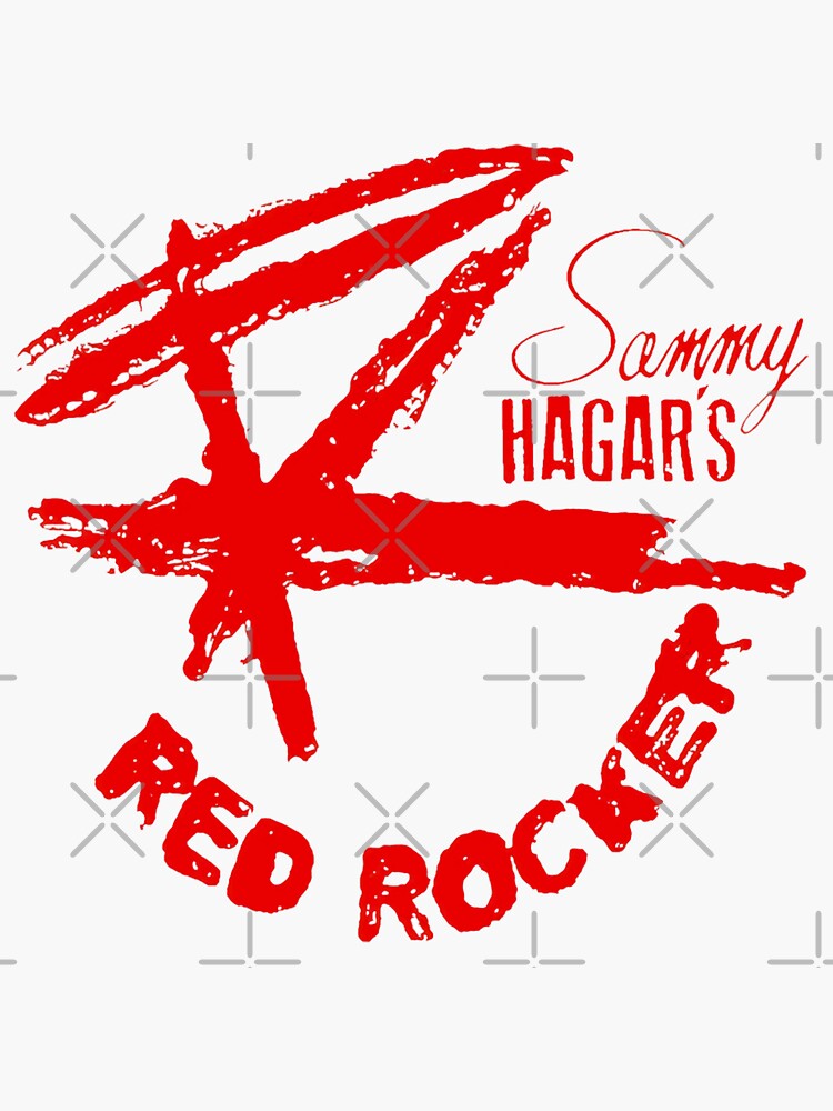 "The Red Rocker Hagar" Sticker for Sale by plonco71 | Redbubble