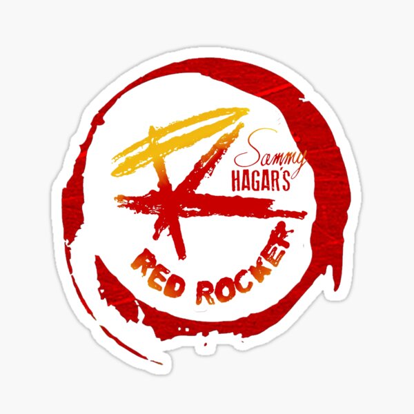 "Red Rocker Music" Sticker for Sale by plonco71 | Redbubble