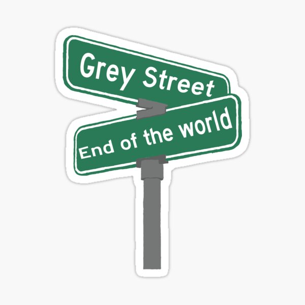 "DMB Grey Street sign sticker" Sticker by caliheick | Redbubble
