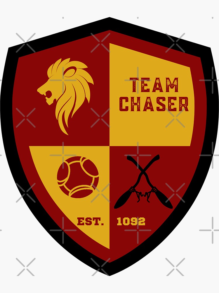 Pegatina «Team Chaser Red and Golden » de AlexWolfDesigns | Redbubble