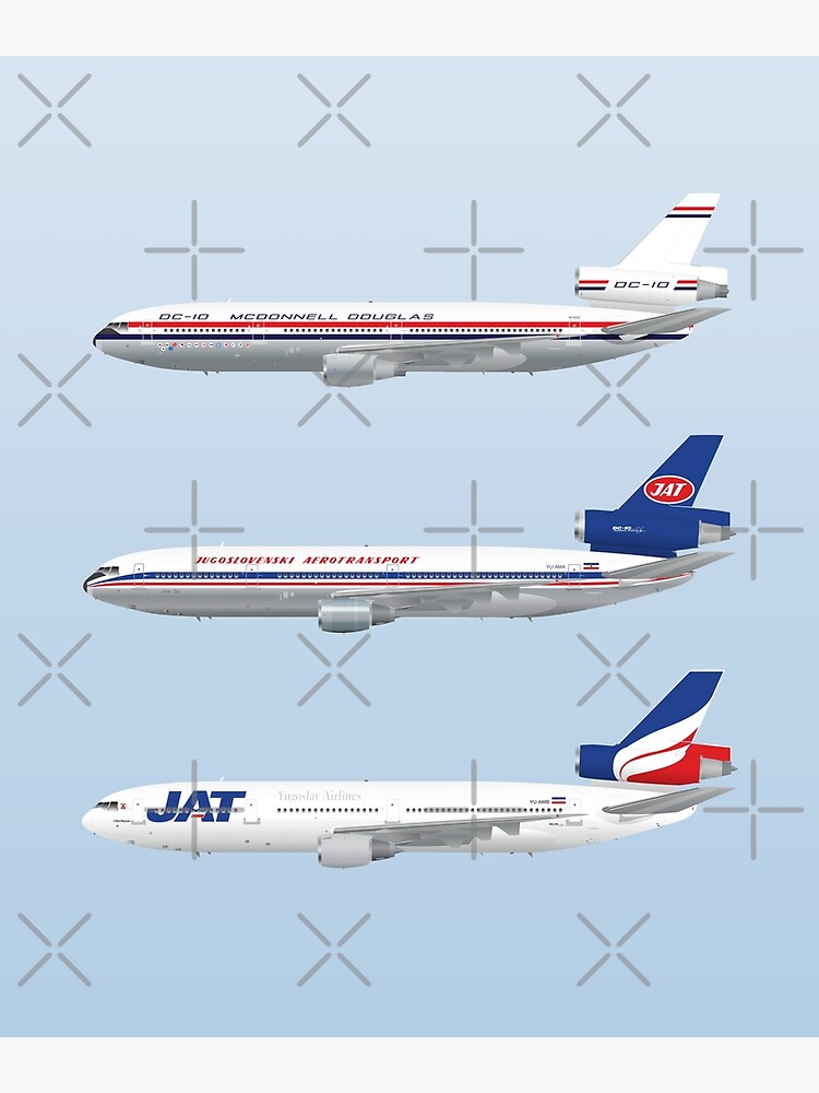 "Wings In Uniform - DC-10 - JAT Jugoslav Airlines - Through The Ages ...