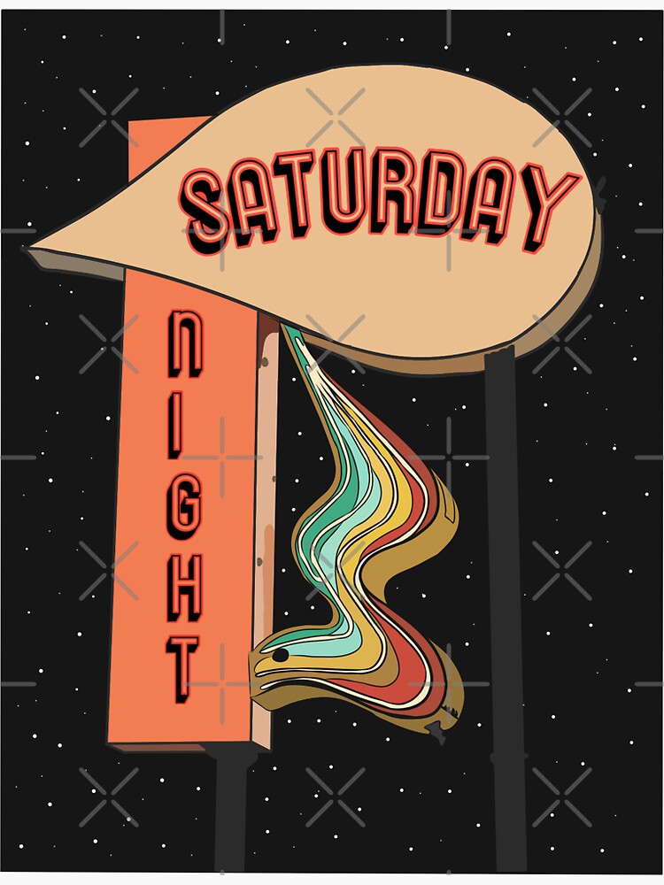 "saturday night chinatown bleachers" Sticker for Sale by itsrubii ...