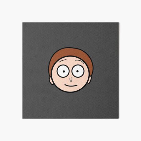 "Happy Morty of Rick and Morty Portrait" Art Board Print by bitsysticky ...