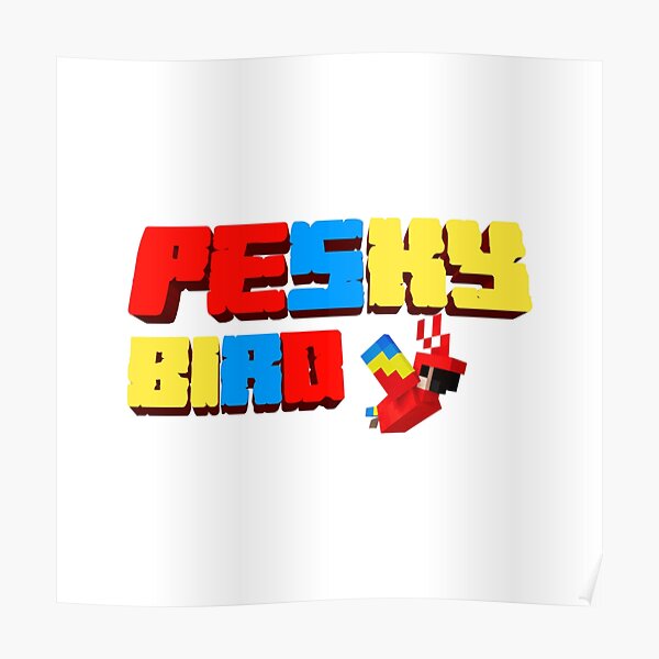 "Grian pesky bird design." Poster by inspiredtees24 | Redbubble