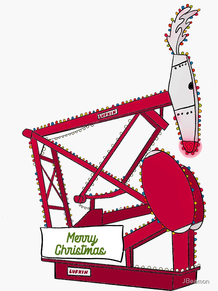 "Lufkin Rudolph Oil Pumping Unit" Sticker for Sale by JBeamon | Redbubble