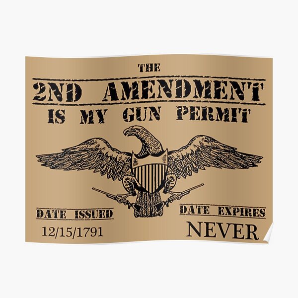 Second Amendment Posters | Redbubble