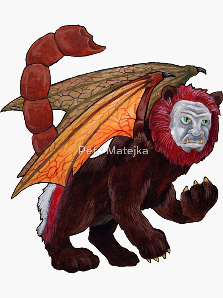 "Candy Manticore" Sticker by Ancientpaw | Redbubble