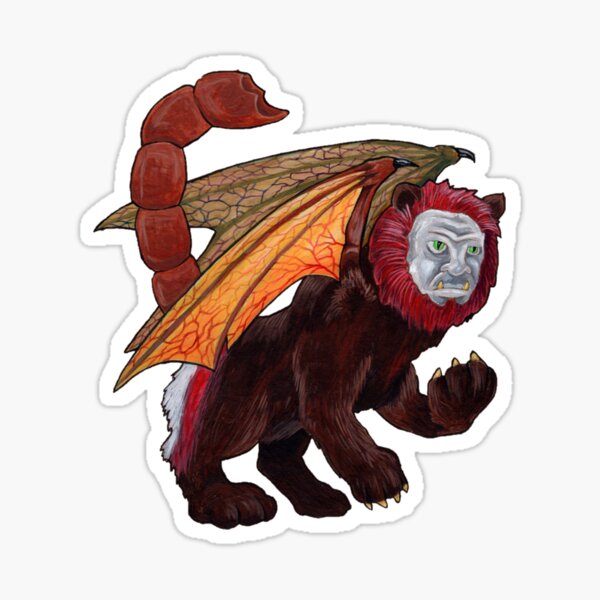 "Candy Manticore" Sticker by Ancientpaw | Redbubble