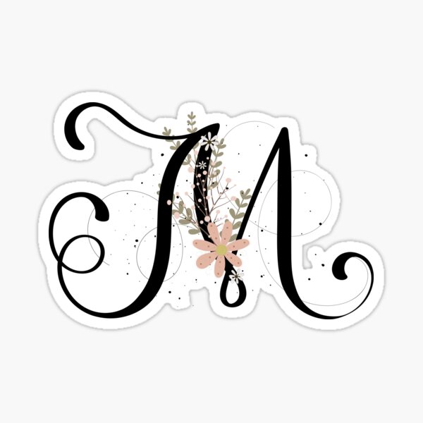 "M " Sticker for Sale by HSE1 | Redbubble