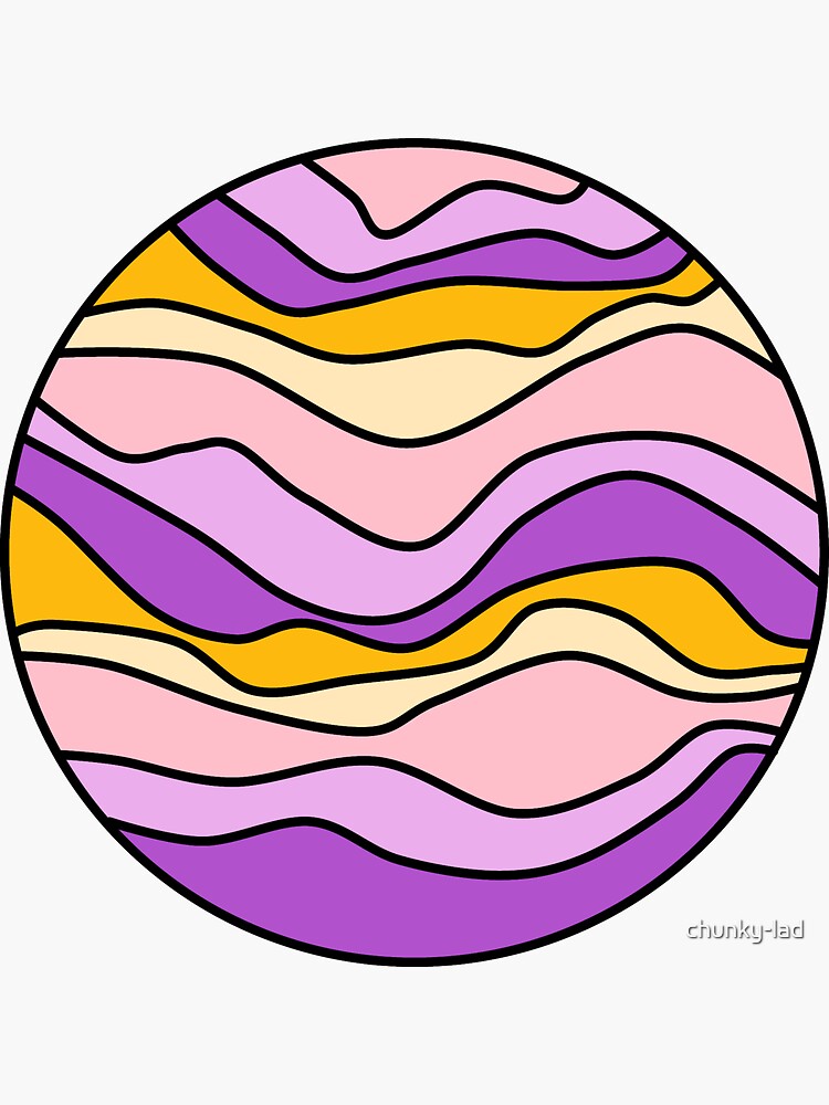 "trixic pride planet" Sticker by chunky-lad | Redbubble
