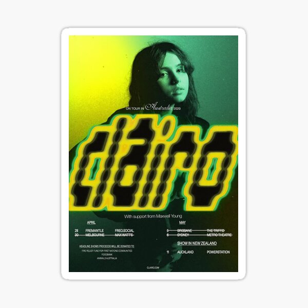 "Clairo Poster" Sticker for Sale by JadeInc | Redbubble