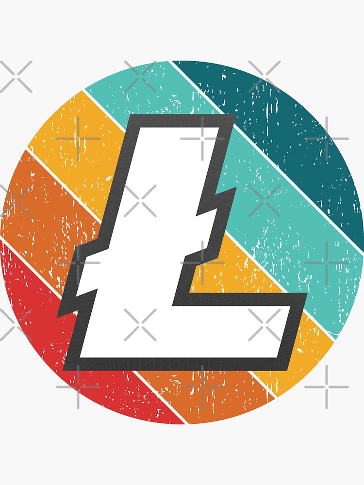 "Litecoin Cryptocurrency Grunge Modern v2 " Sticker for Sale by Bitcoin ...