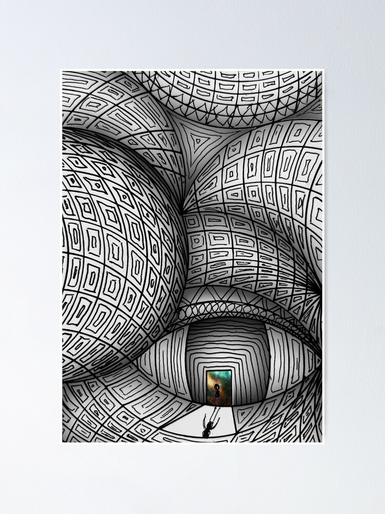 "Enter the Void - drawing" Poster by unnosese | Redbubble
