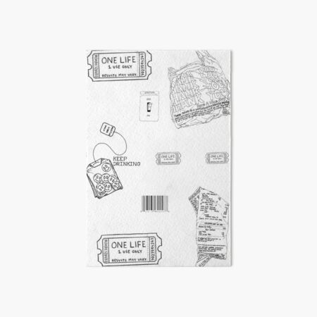 "Line art stickers" Art Board Print by 7513danielle | Redbubble