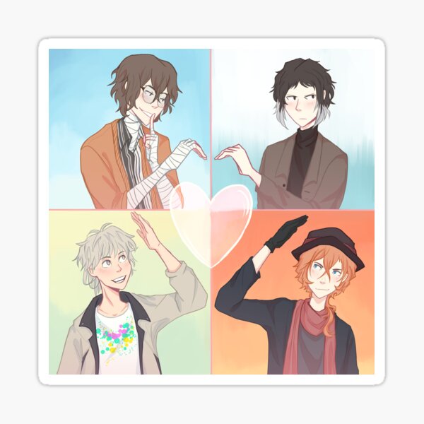 "Soukoku!" Sticker for Sale by hayathi | Redbubble