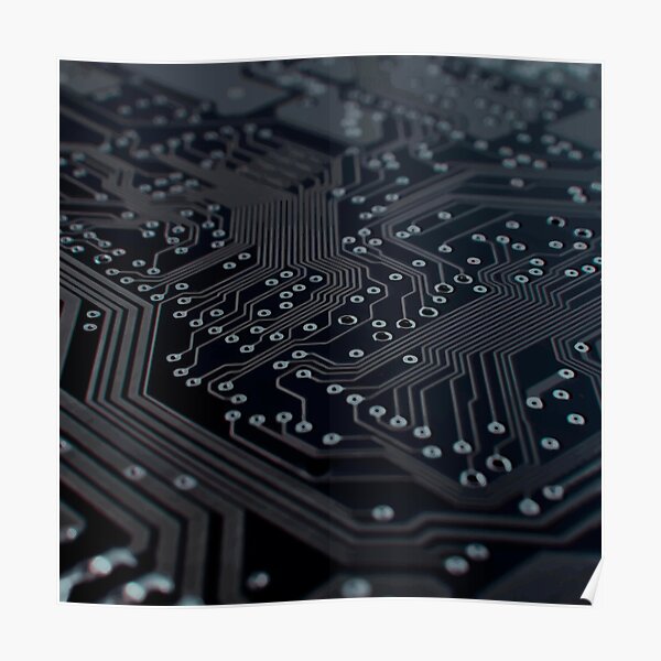 "Electronic circuit board" Poster for Sale by PrMoonlessNight | Redbubble