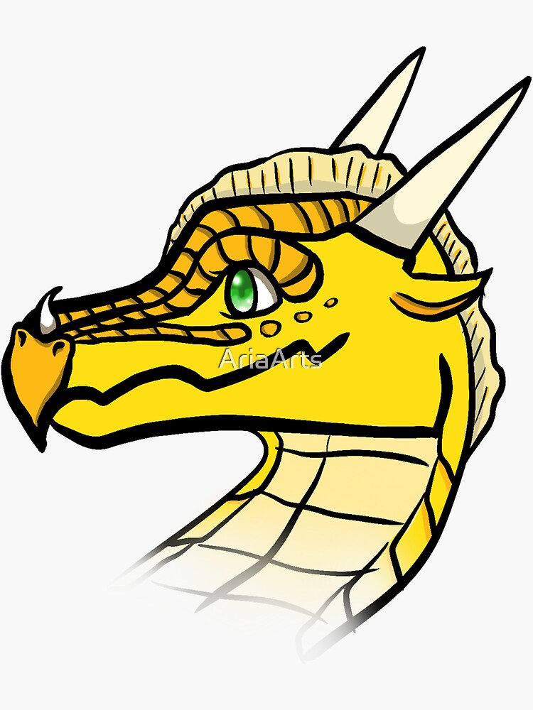 "Wings of Fire - Sunny - Sandwing - The Brightest Night" Sticker for ...