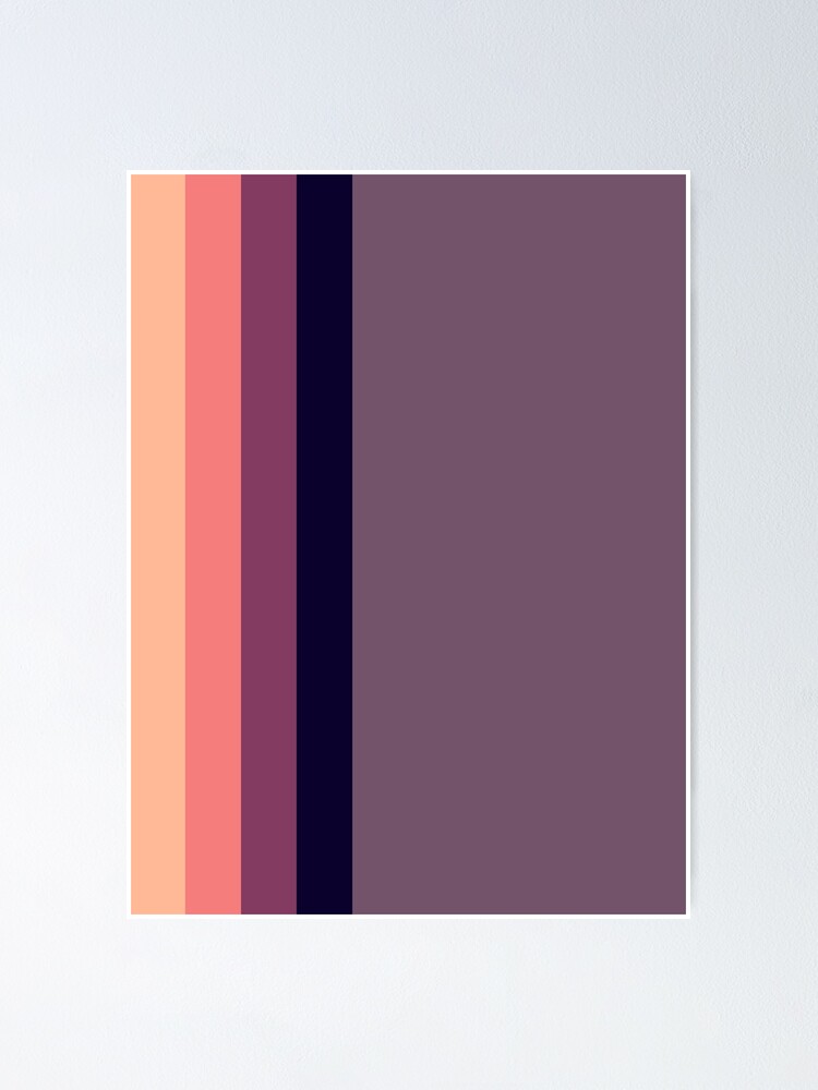 Póster «Rayas de esquema de color sobrio» de Thecolorschemer | Redbubble