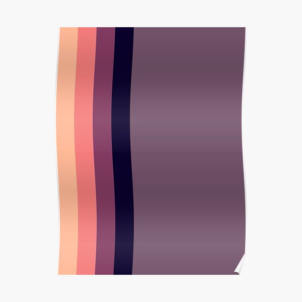 Póster «Rayas de esquema de color sobrio» de Thecolorschemer | Redbubble