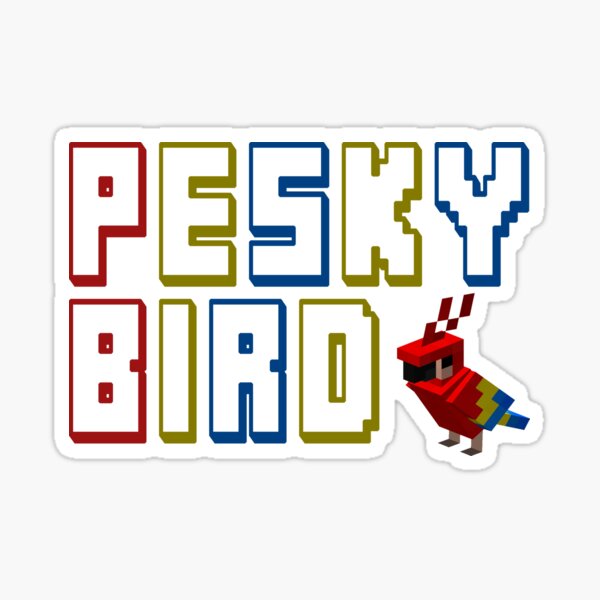 "pesky bird" Sticker by handa19 | Redbubble