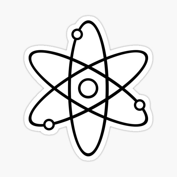 "Atom" Sticker by rheyes | Redbubble