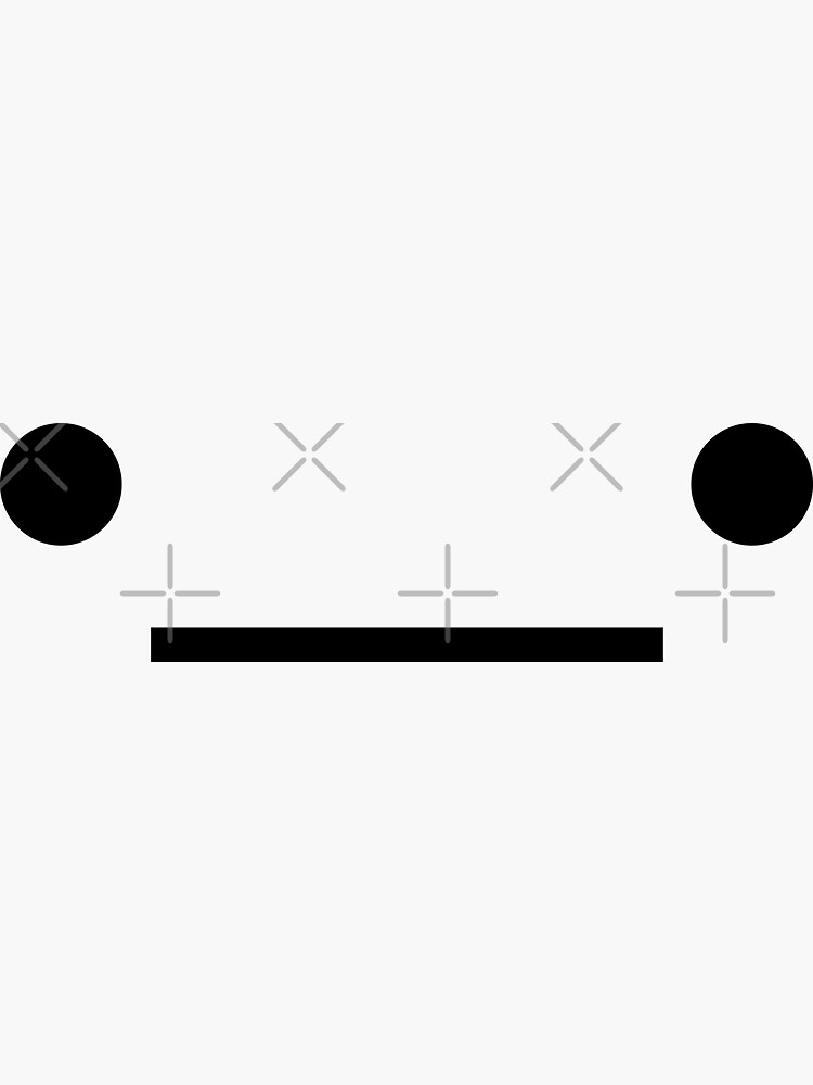 "Straight Face" Sticker for Sale by rsty11 | Redbubble