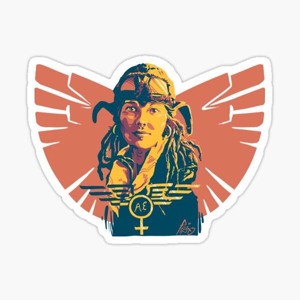 "Sistah Amelia Earhart" Sticker for Sale by Animoshe | Redbubble