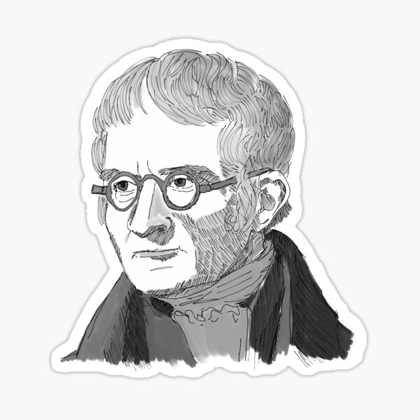 Pegatina «John Dalton dibujo 1» de KennyLucky | Redbubble