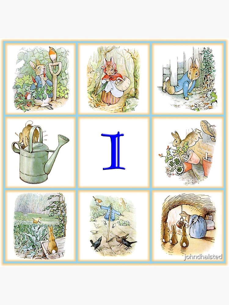 "PETER RABBIT for the child whose name begins with I" Poster by ...