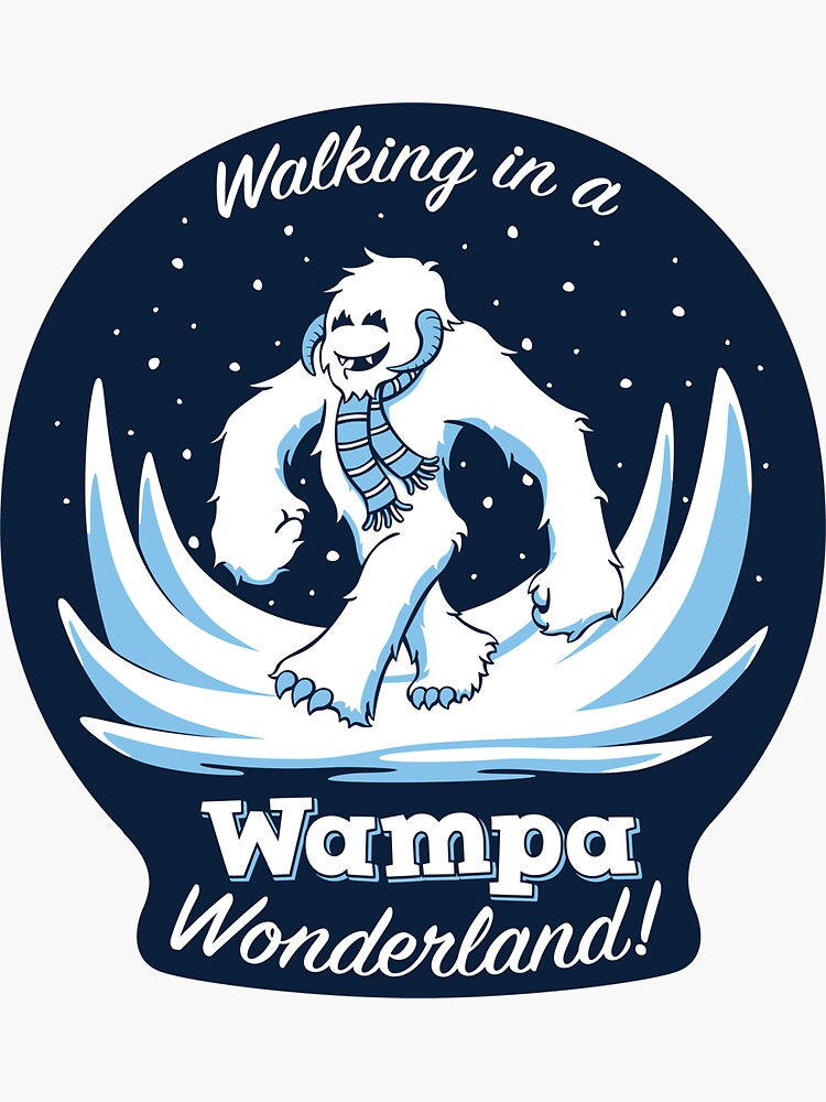 "Snow Creature Wonderland" Sticker for Sale by DoodleDojo | Redbubble
