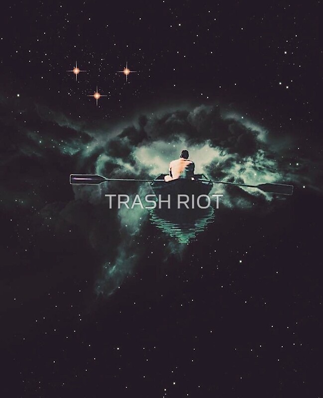 "Rowing Through Space" by TRASH RIOT | Redbubble