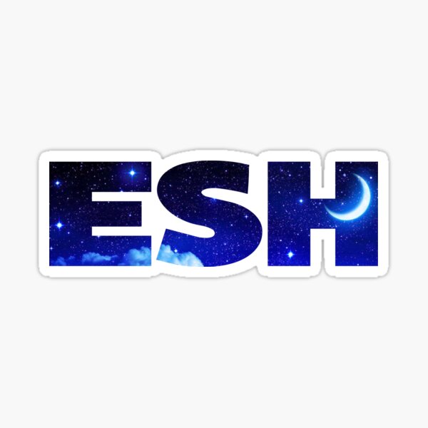 "ESH" Sticker by adjsr | Redbubble