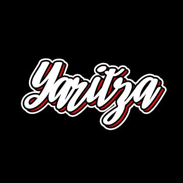 "Yaritza first name - hand lettering design" Sticker by sulies | Redbubble