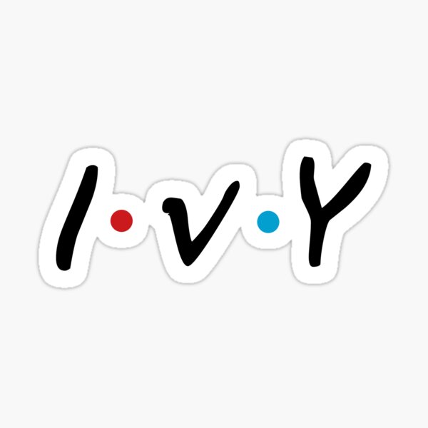 Ivy Name Stickers | Redbubble