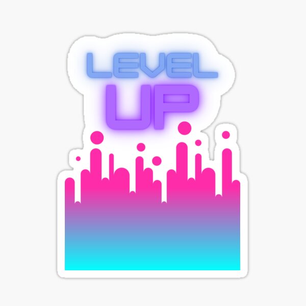 "Level up" Sticker for Sale by Theerakiat | Redbubble