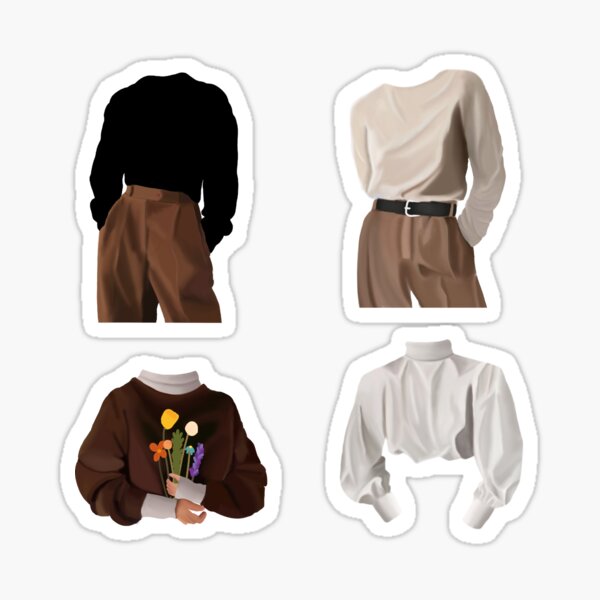 "Outfit sticker pack" Sticker for Sale by galaxyrainart | Redbubble