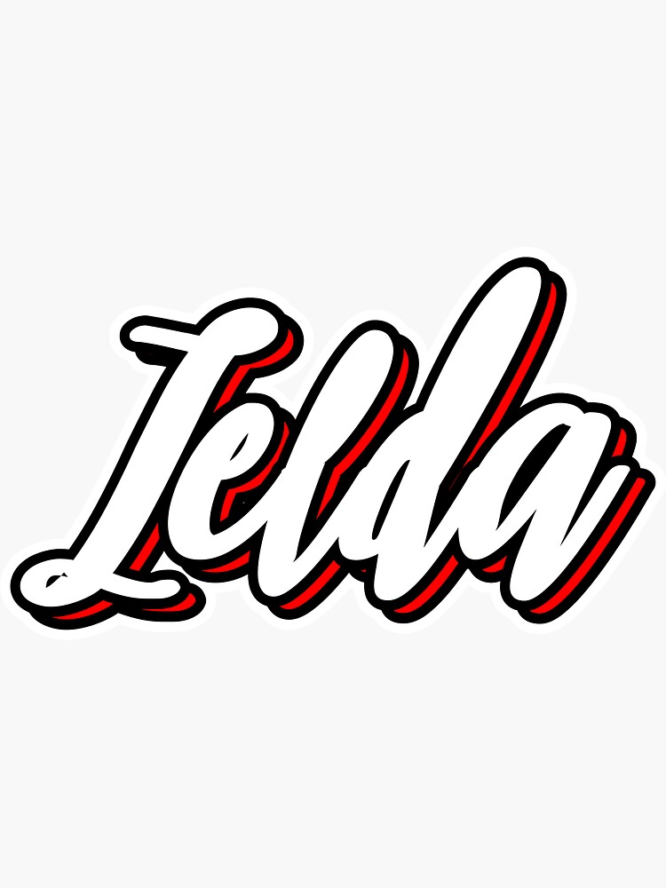"Zelda first name - hand lettering design" Sticker for Sale by sulies ...