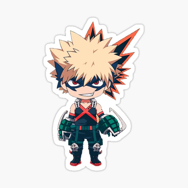 "Katsuki Bakugou" Sticker for Sale by Blue-Bongar | Redbubble