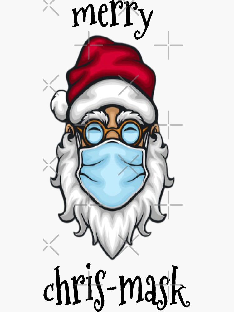"merry christ mask" Sticker for Sale by saladiin | Redbubble