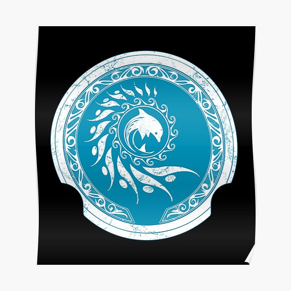 "Atlantis symbol" Poster for Sale by NicGrayGraphic | Redbubble