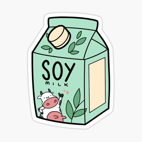 "Soy milk" Sticker for Sale by wowocomics | Redbubble