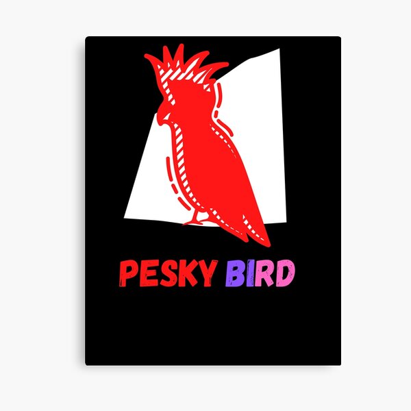 "Pesky Bird" Canvas Print by MazziDz | Redbubble