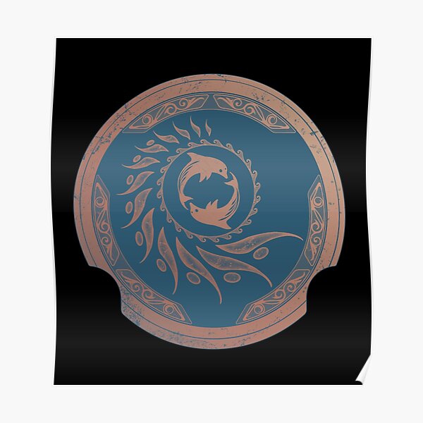 "Atlantis symbol" Poster for Sale by NicGrayGraphic | Redbubble