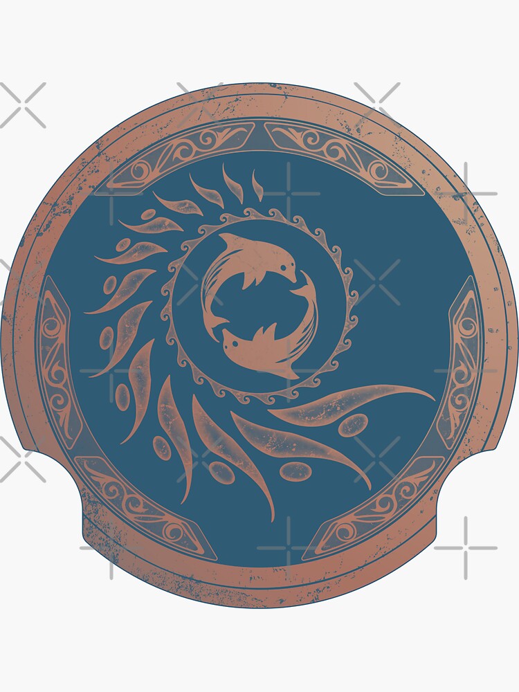"Atlantis symbol" Sticker for Sale by NicGrayGraphic | Redbubble