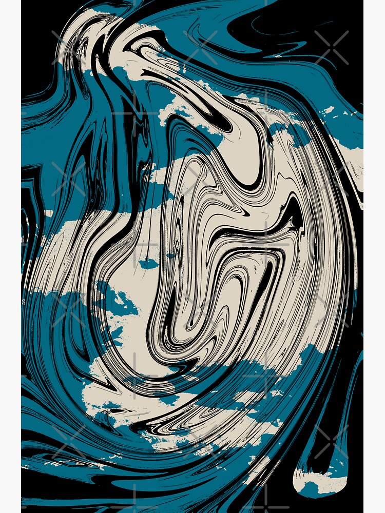 "Swirly Map" Sticker by badgemint | Redbubble